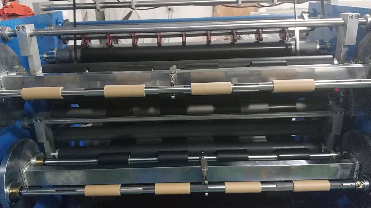 SP300A ttr slitting machine - YouTube