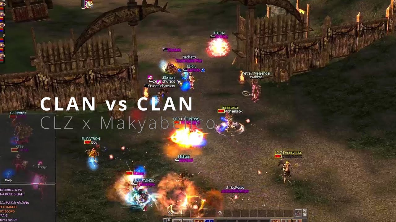 L2 Sudamérica PvP - CLAN vs CLAN 🔥 (CLZ x Makyabelico)(By KRypToNite ...