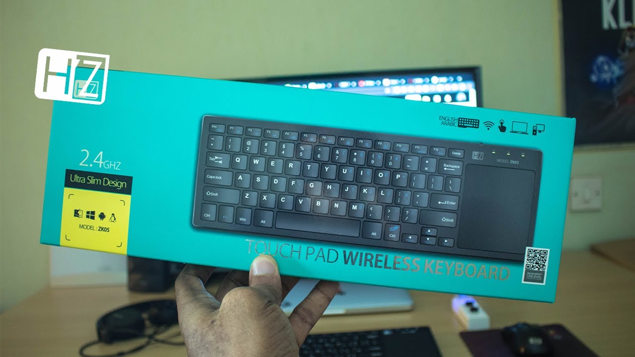 HZ Touchpad Wireless Keyboard - ZK05 - YouTube