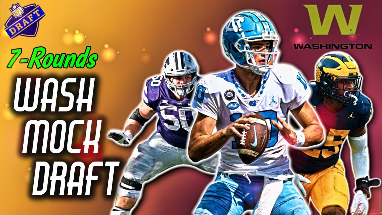 7 Round Washington Commanders Mock Draft | 2024 - YouTube