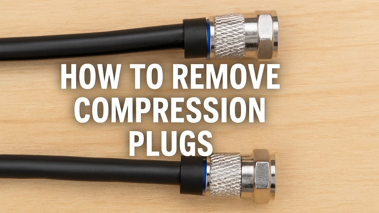 How to Remove Compression F Plugs Without Special Tools - YouTube