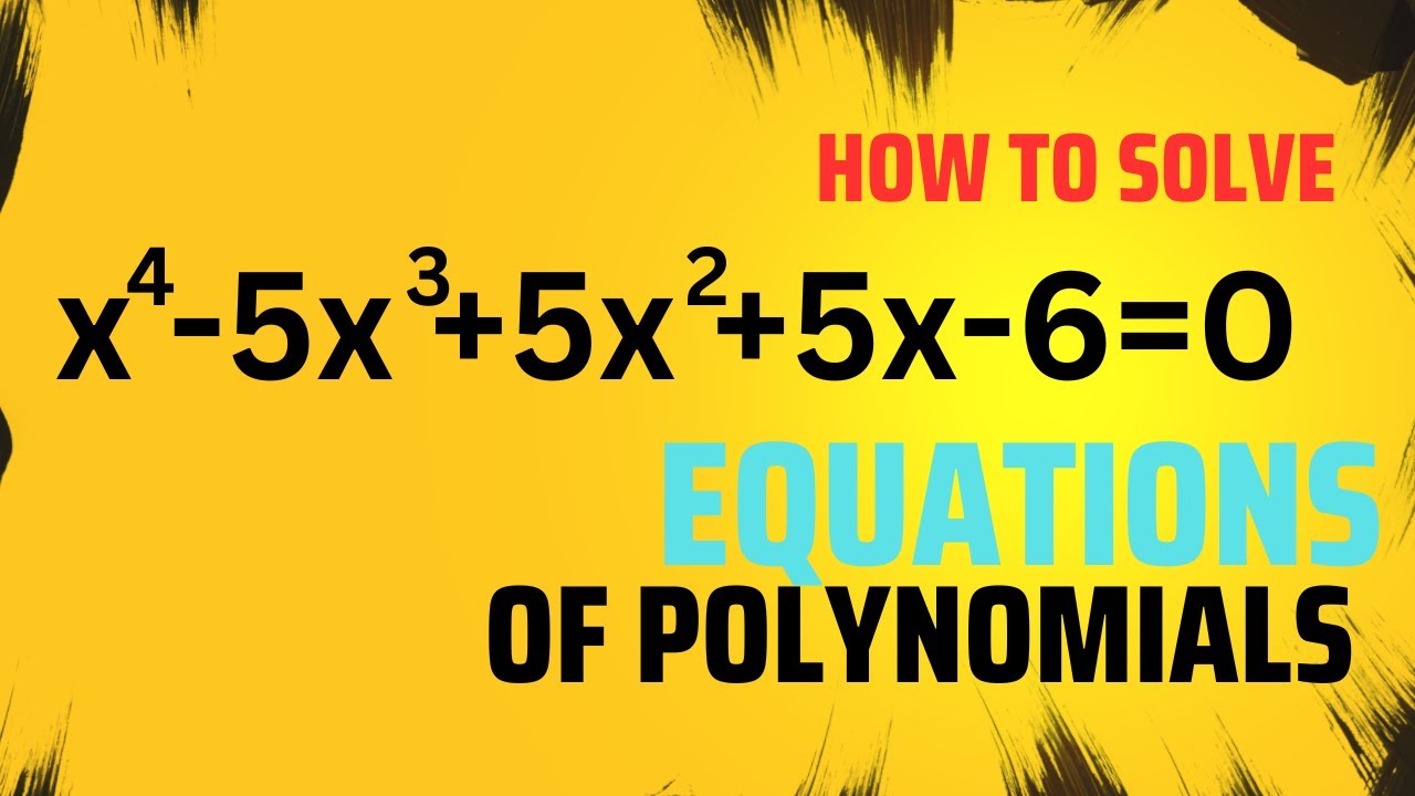 How to solve equation of Polynomials by factor theorem - YouTube