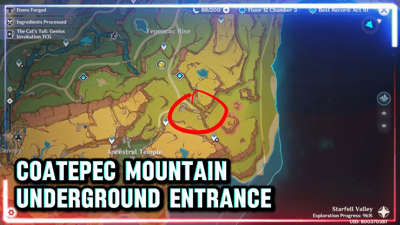 Coatepec Mountain Underground Entrance | Genshin Impact - YouTube
