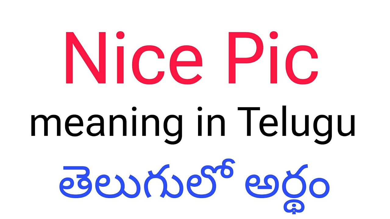Nice Pic Meaning In Telugu Nice Pic Nice Pic nice-pic-meaning-in-telugu-nice-pic-nice-pic