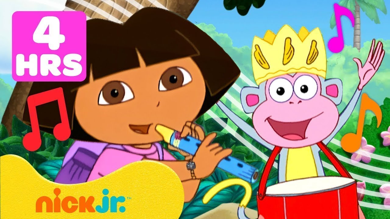 Dora | ¡Todas las canciones de Dora por 4 horas! 🎶 | Nick Jr. - YouTube