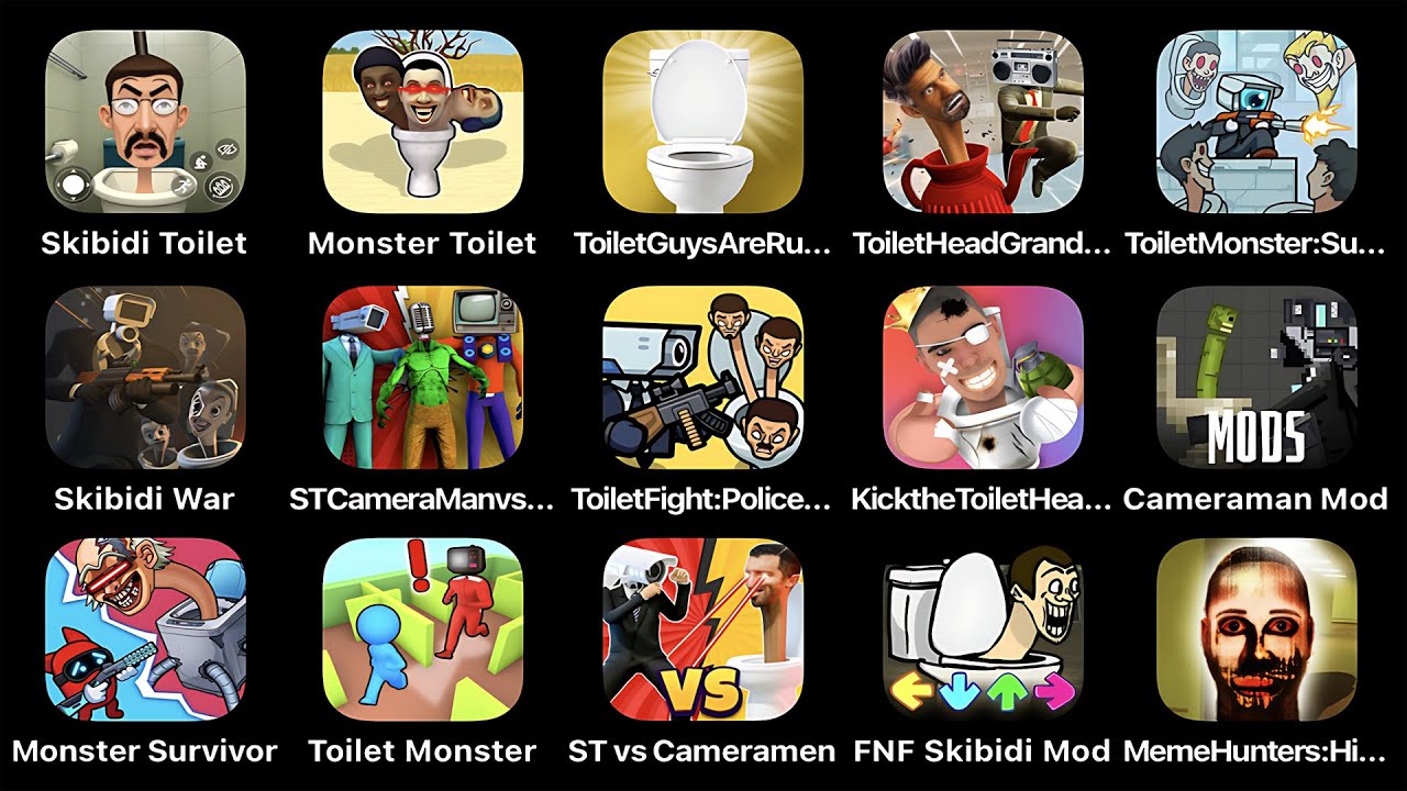 Skibidi Toilet, Monster Toilet, Toylet Guys, Skibidi Toilet Head ...