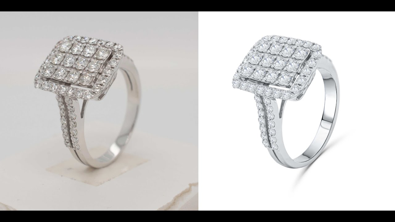 jewelry retouching tutorial in photoshop - YouTube