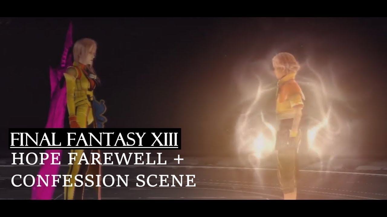 LIGHTNING RETURNS FINAL FANTASY XIII: Hope Farewell Scene - YouTube