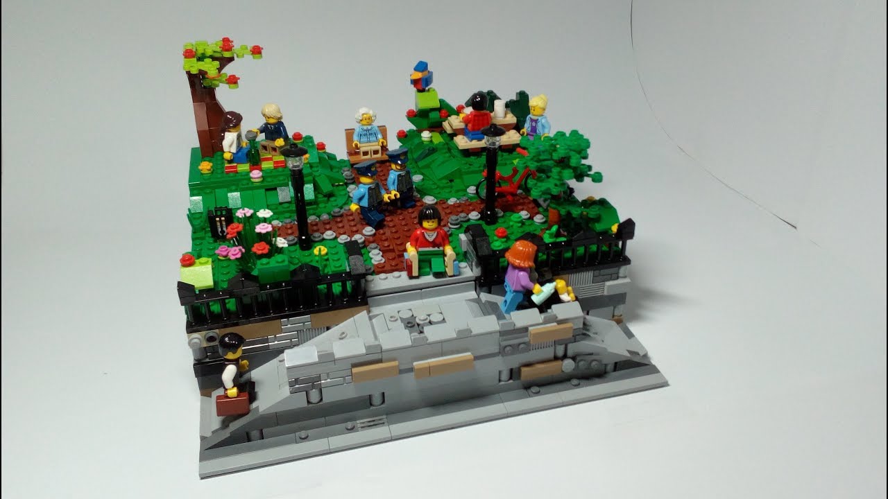 Lego Compatible Modular Park MOC - YouTube