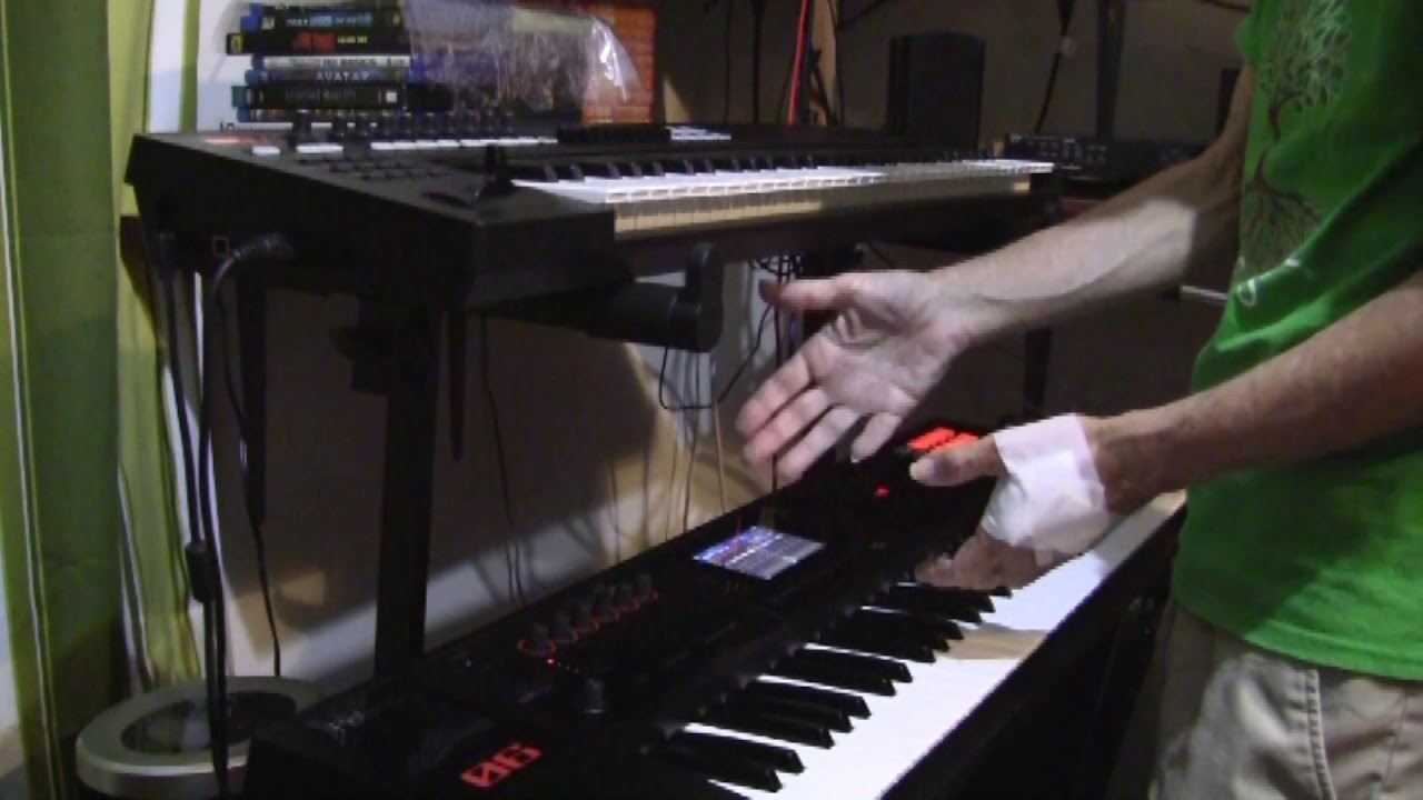 Roland FA-06 using multiple keyboards - YouTube