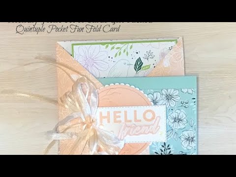 Fun Fold Card Tutorial: Quintuple Pocket Card - YouTube