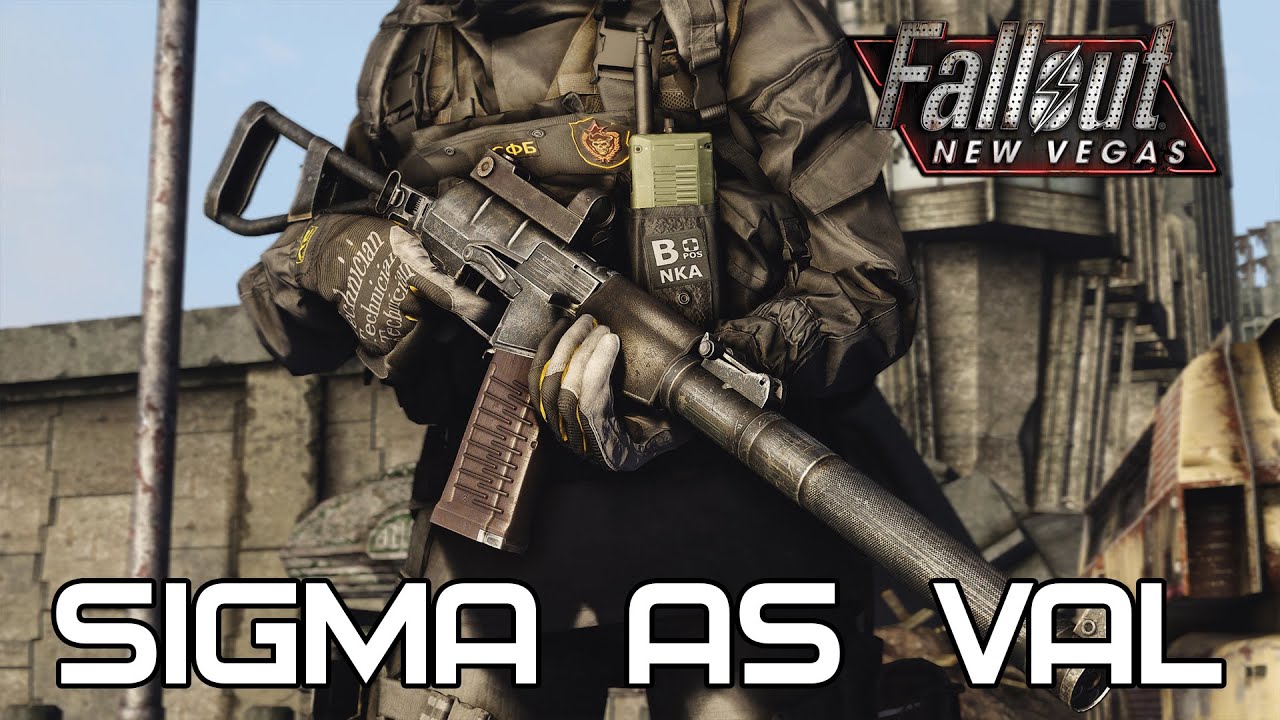 Fallout NV Modded SIGMA AS Val - YouTube