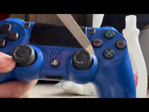 My first ASMR video | Cleaning an old PS4 controller - YouTube