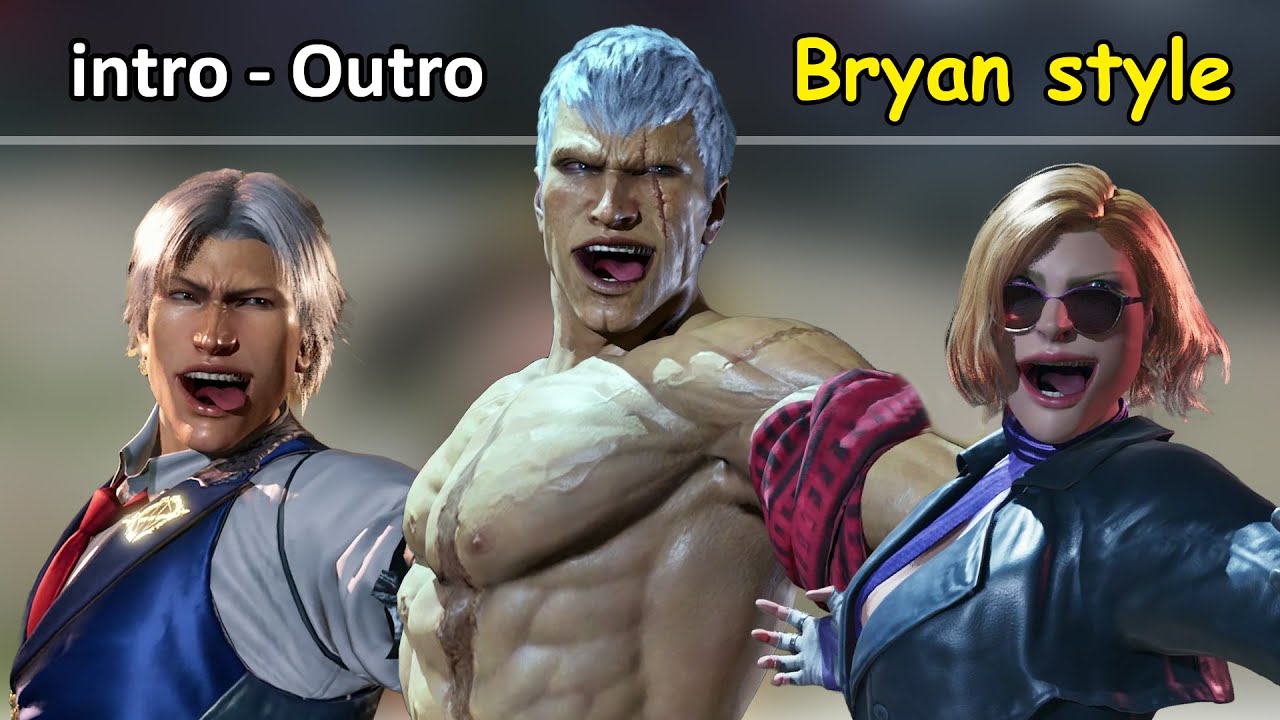 Tekken 8 | Bryan - Style (All characters) - (intro, Outro ...