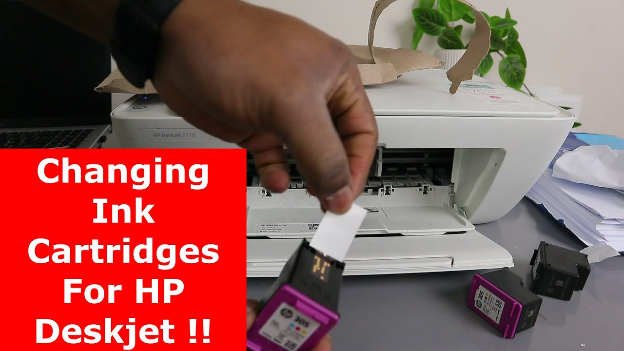 Changing Ink Cartridges For HP Deskjet !! - YouTube