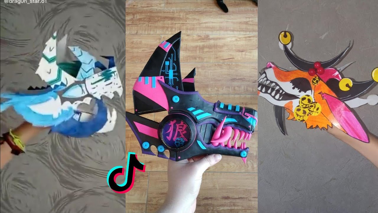 Dragon Puppet Crafts | Paper Dragon TikTok Compilation #72 - YouTube