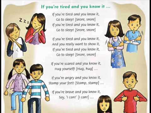 If you are tired and you know it song for children - YouTube