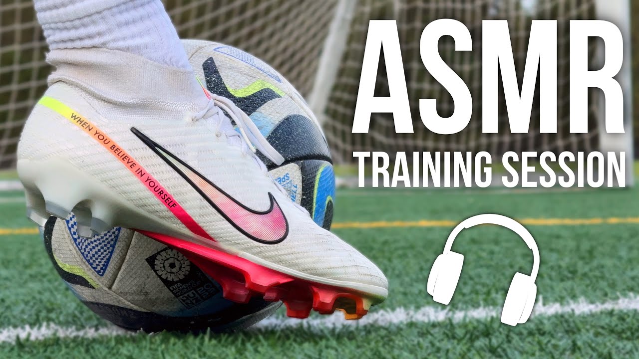 ASMR Training For Soccer / Football In Rashford Nike Mercurial Superfly ...