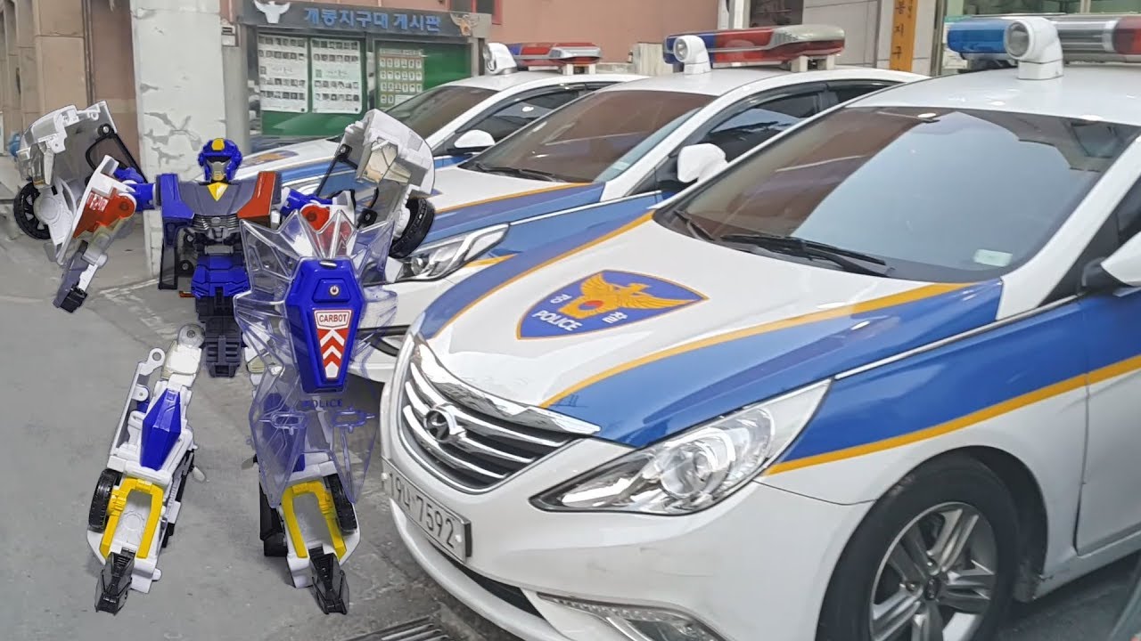 헬로카봇 경찰차 아반떼 프론 변신(Hello Carbot Avante Fron Robot Play)타요 꼬마버스 뽀로로 또봇C ...