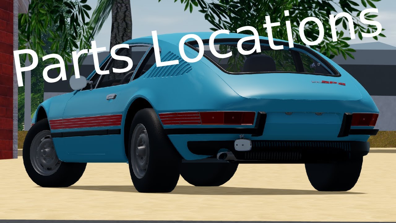 All 16 Parts Locations of the VW SP2 in Vehicle Legends! - YouTube