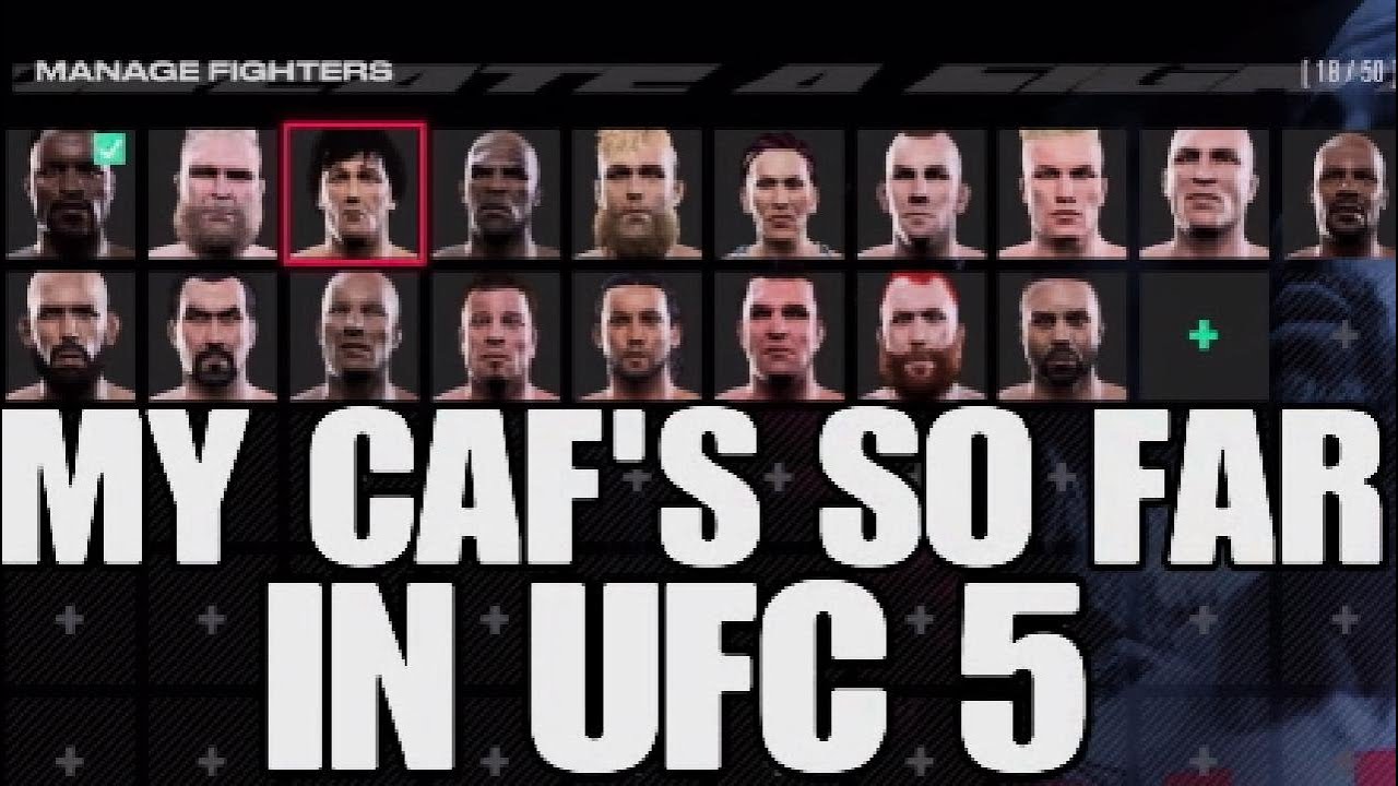 MY CAF'S SO FAR IN UFC 5 - YouTube