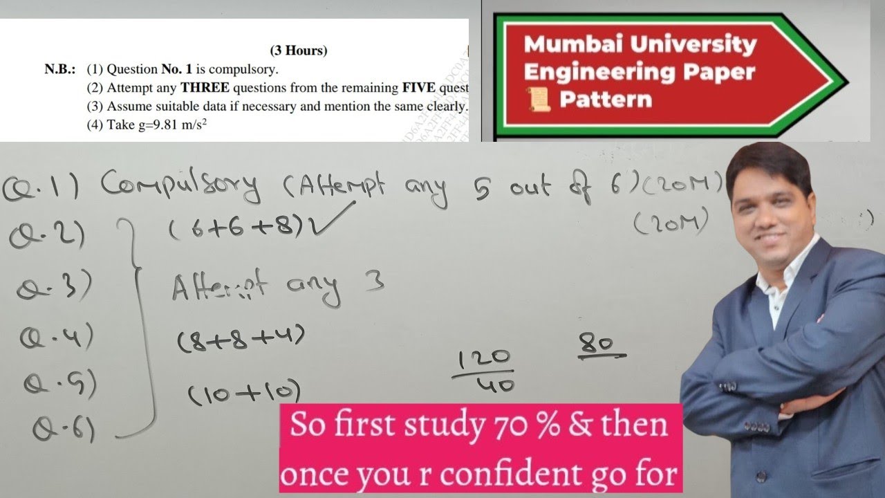 How to score good marks in engineering exams 🤔 Paper pattern of Mumbai ...