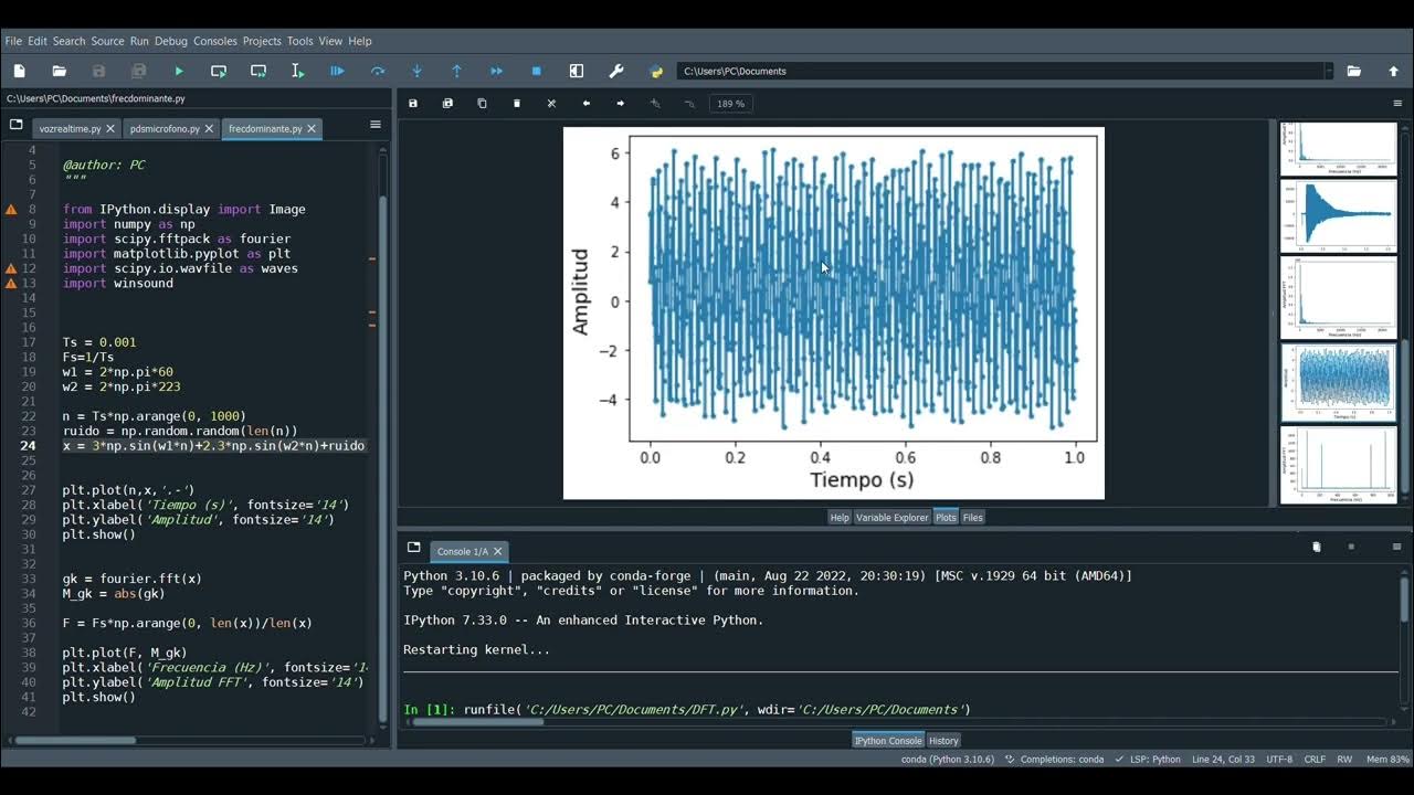 Procesamiento de audio con python - YouTube