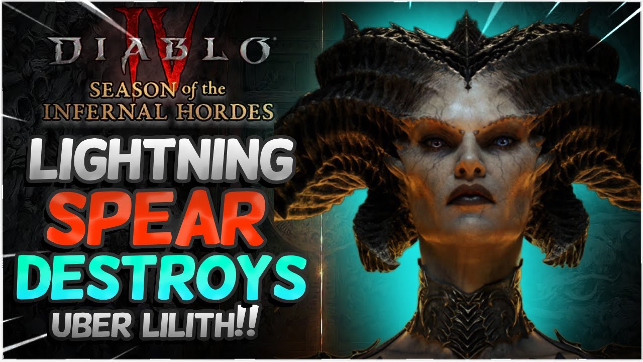 Lightning Spear Sorceress Destroys Uber Lilith Diablo 4 Season 5! - YouTube