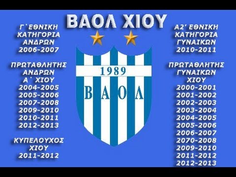 ΒΑΟΛ ΧΙΟΥ Πρωταθλητής 2012 - 2013 - YouTube