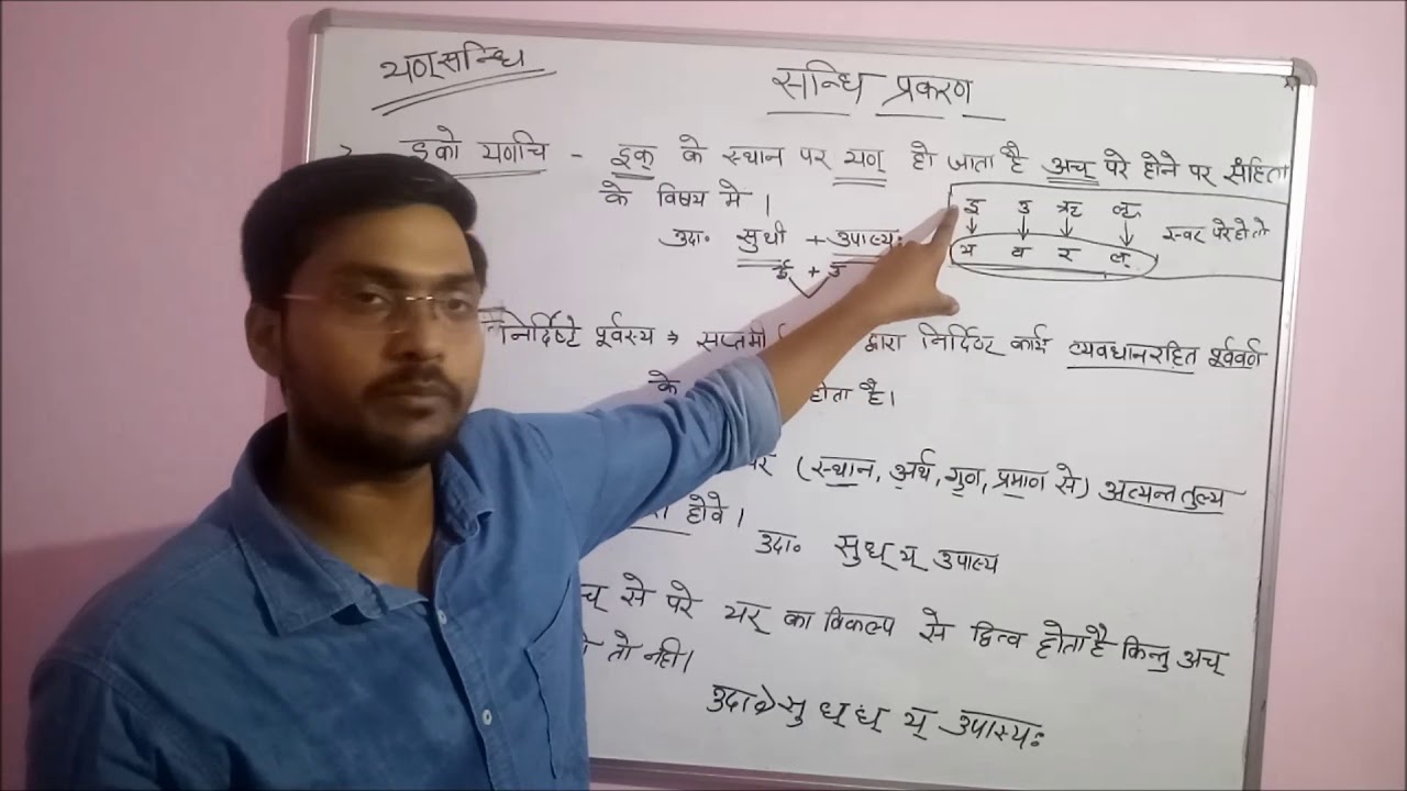 sanskrit vyakaran (संधि प्रकरण) Part 1 ! Sanskrit Studies - YouTube