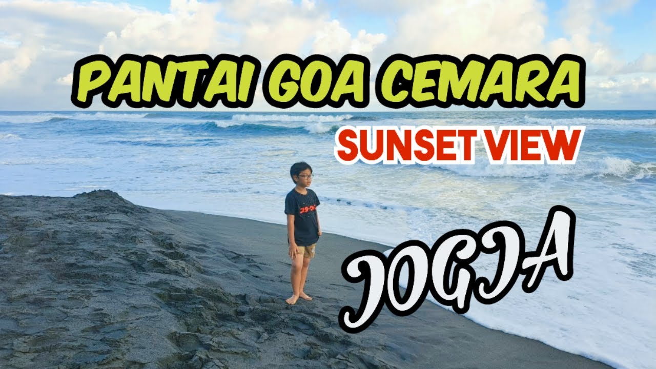 Wisata Pantai Goa Cemara Bantul Yogyakarta Pemandangan Sunset View ...