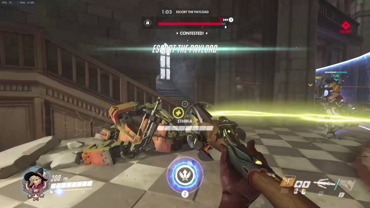 Overwatch Mercy saves the day - YouTube