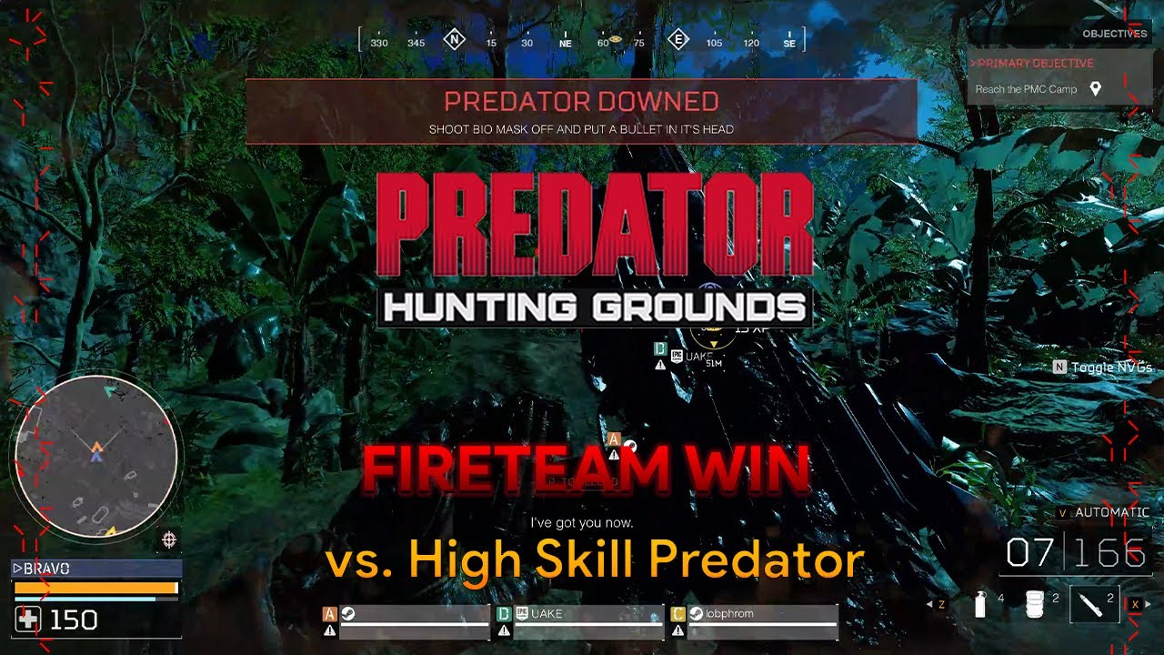 Predator Hunting Grounds - Fireteam Win vs High Skill Predator - YouTube