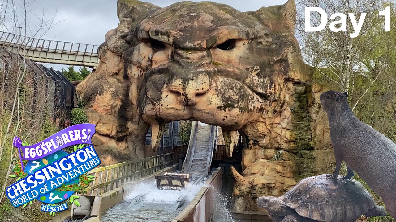 Easter at Chessington DAY 1 | Safari Hotel + Giraffe feeding - YouTube