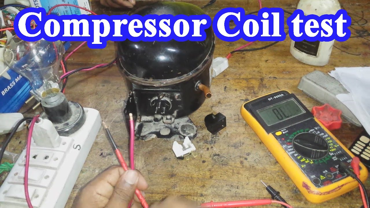 Fridge compressor winding test by series test lamp - YouTube