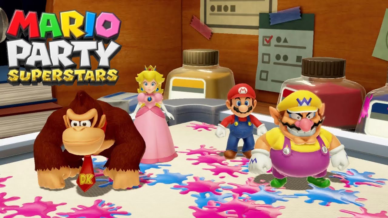 Mario Party Superstars Paint Misbehavin' Minigames Gameplay - YouTube