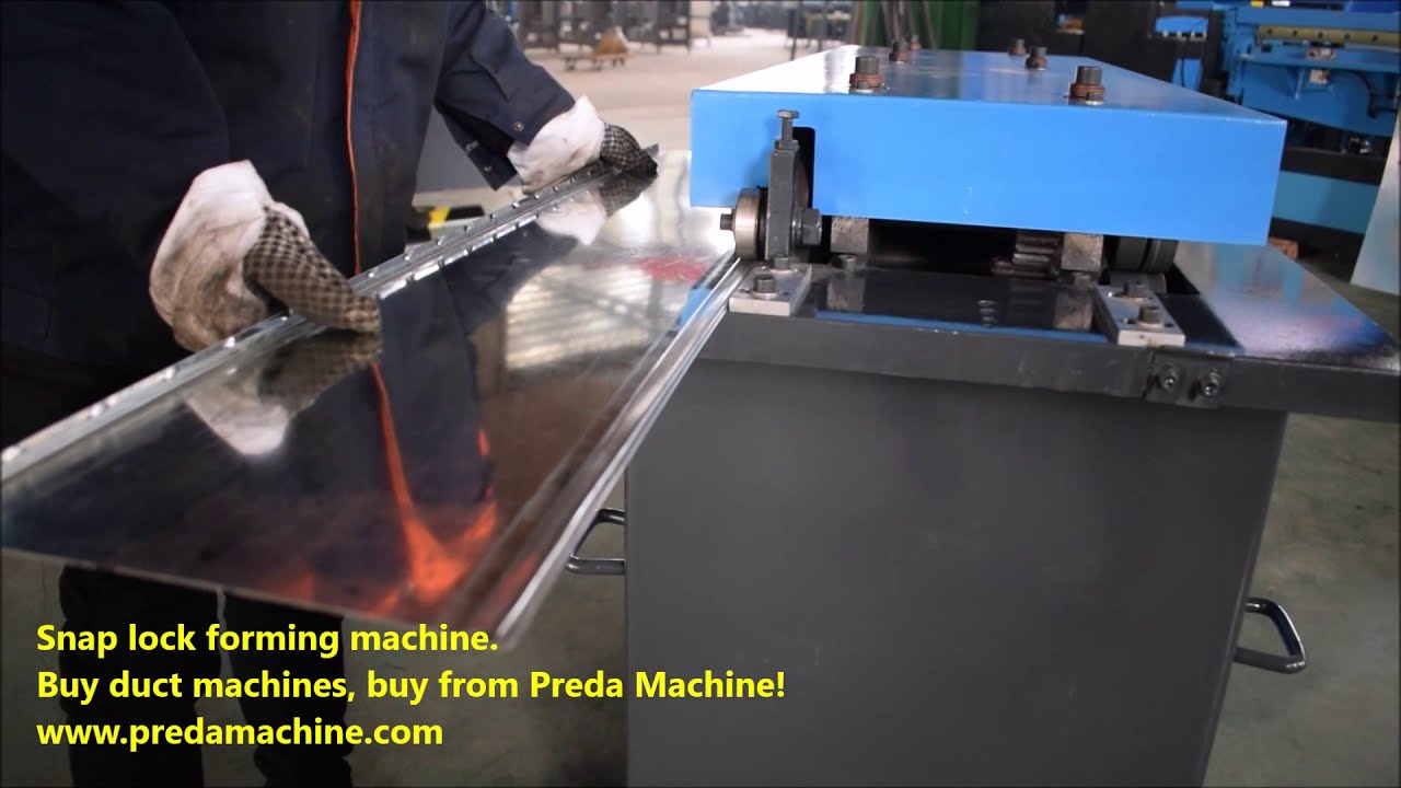 Snap lock forming machine - Preda Machine - YouTube