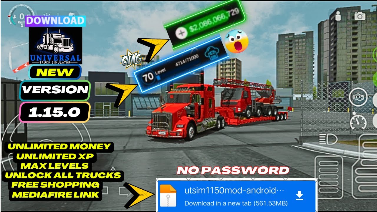 Universal Truck Simulator Mod Apk 1.15.0 Unlimited Money & XP Max Level ...