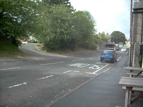 dennis fire engine going through crich - YouTube