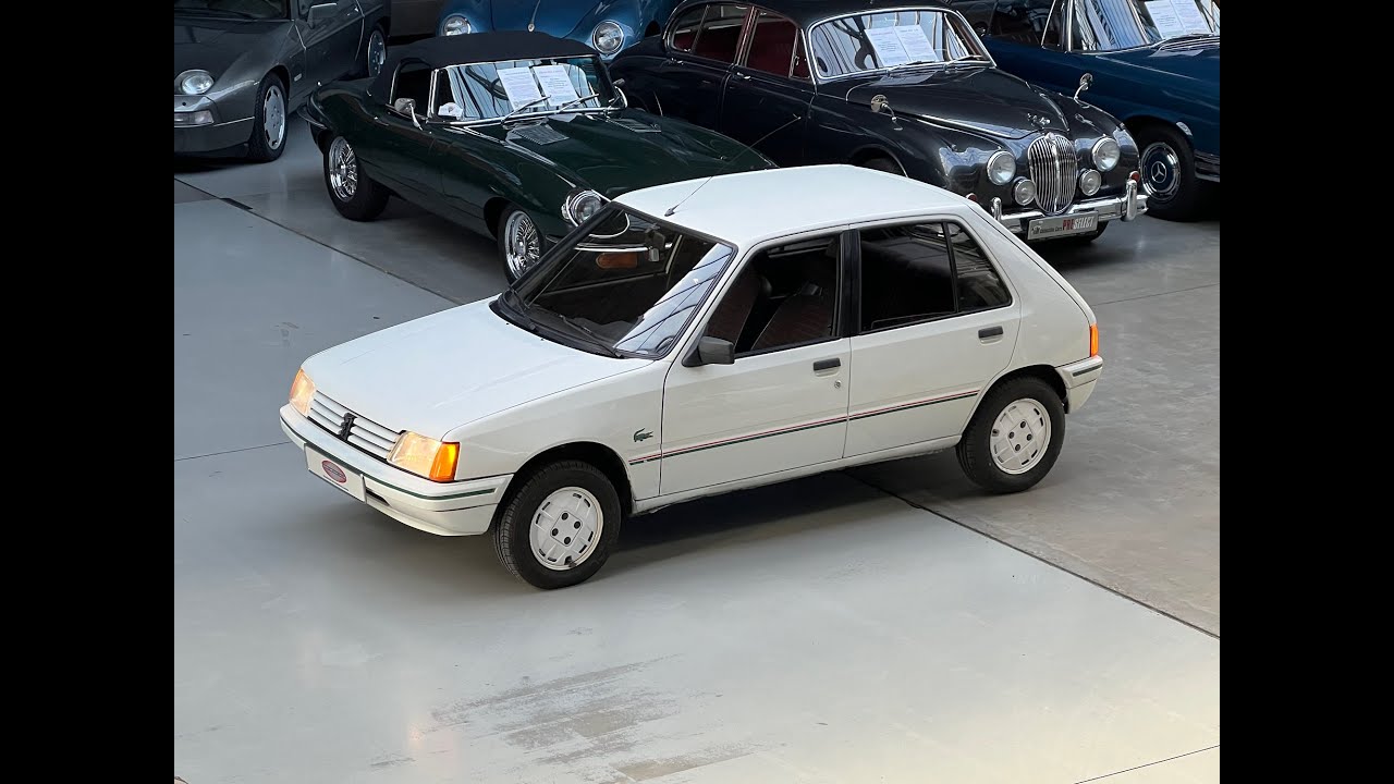 Rundgang Peugeot 205 1 4 Lacoste mit Klimaanlage, 1988 - YouTube