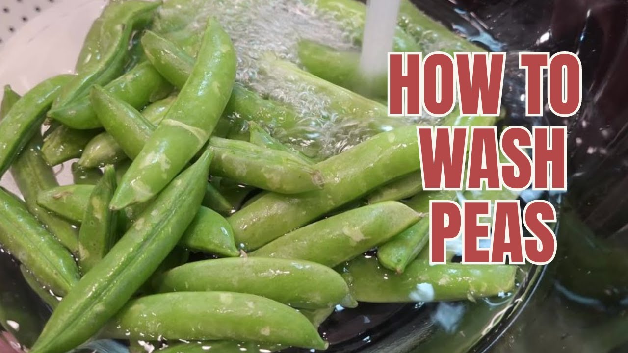 How to Wash Peas | Washing Fresh Peas - YouTube