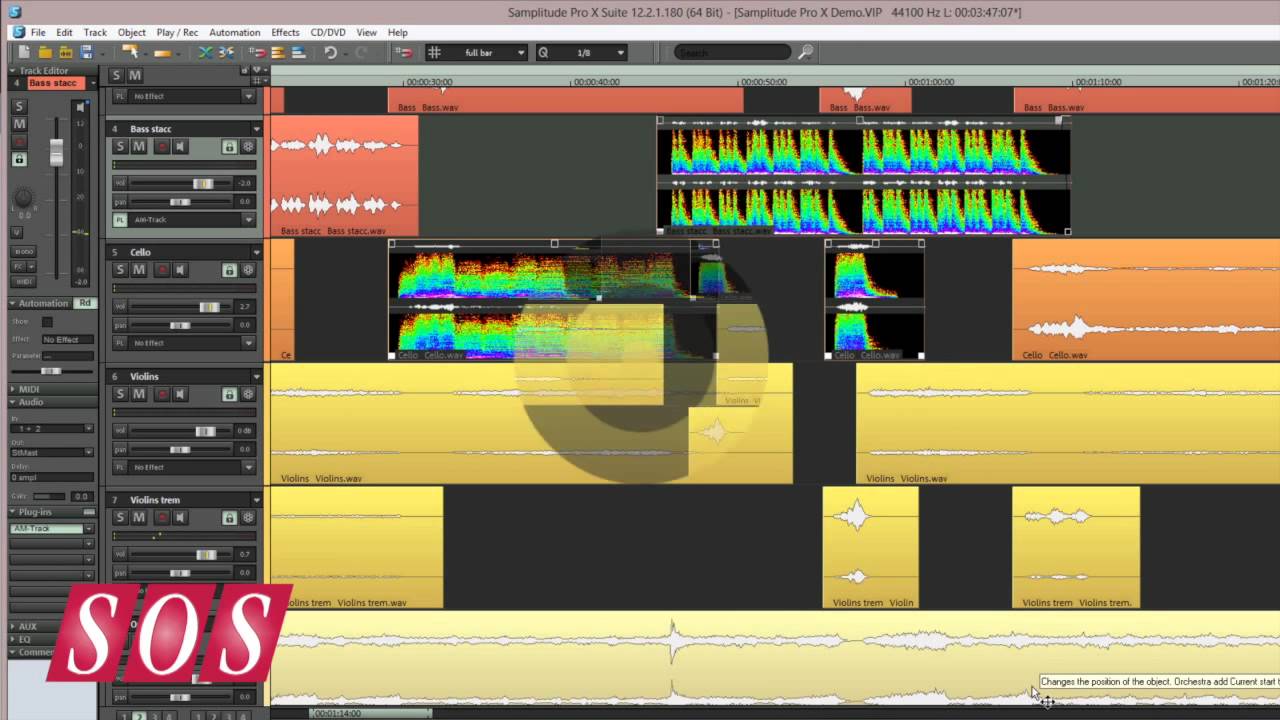 Samplitude Pro X Spectral Editing - YouTube