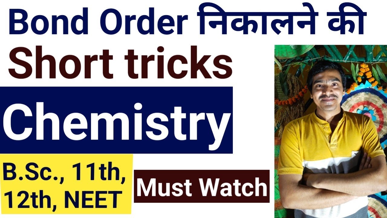 Short tricks to find Bond Order🥰 - YouTube