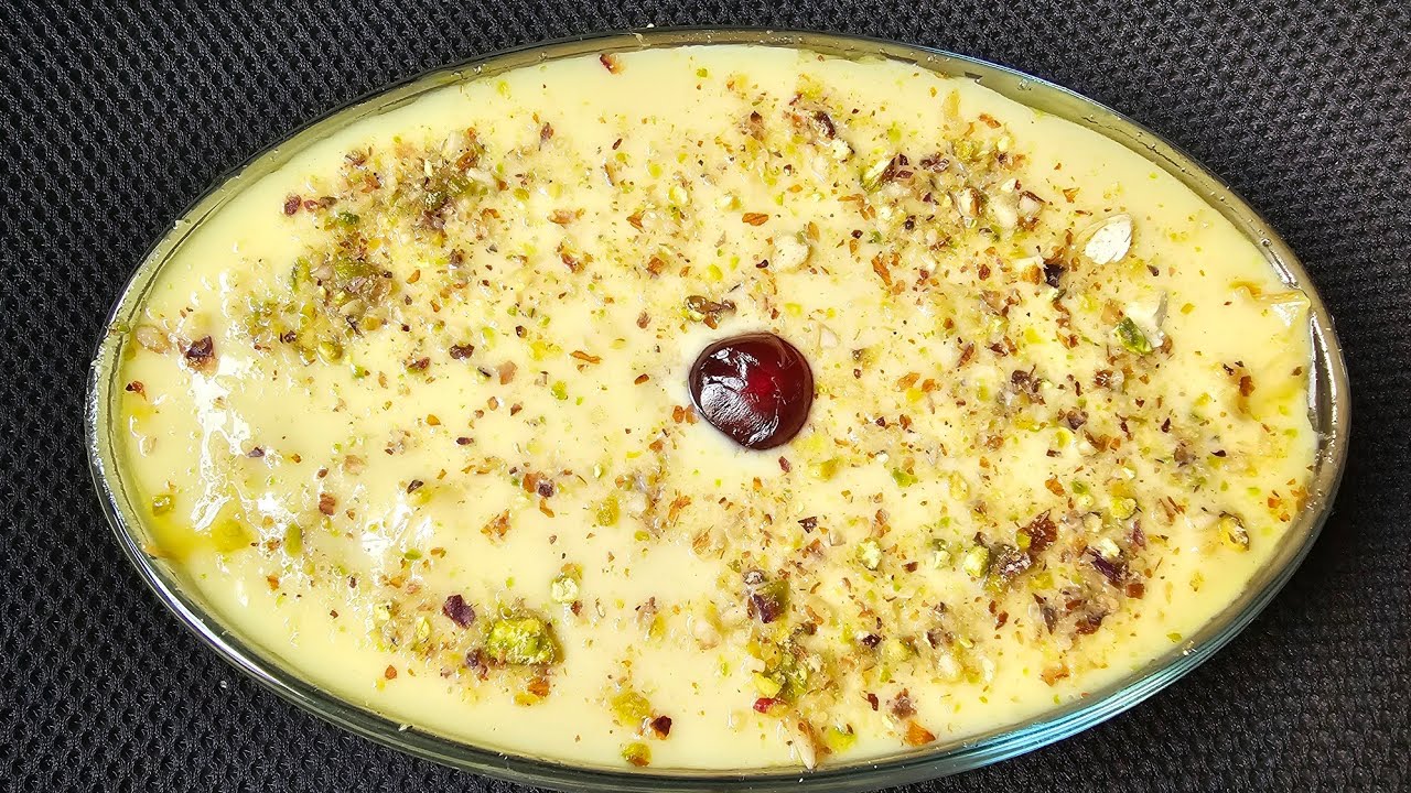 Semiya Custard Pudding II Semiya Custard Dessert II Vermicelli Recipes ...