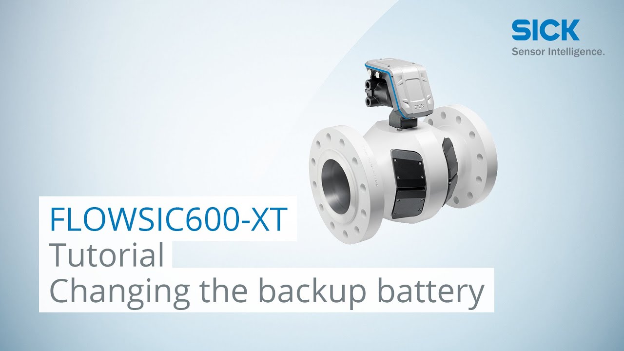 Tutorial: Changing the backup battery of the FLOWSIC600-XT gas meter ...