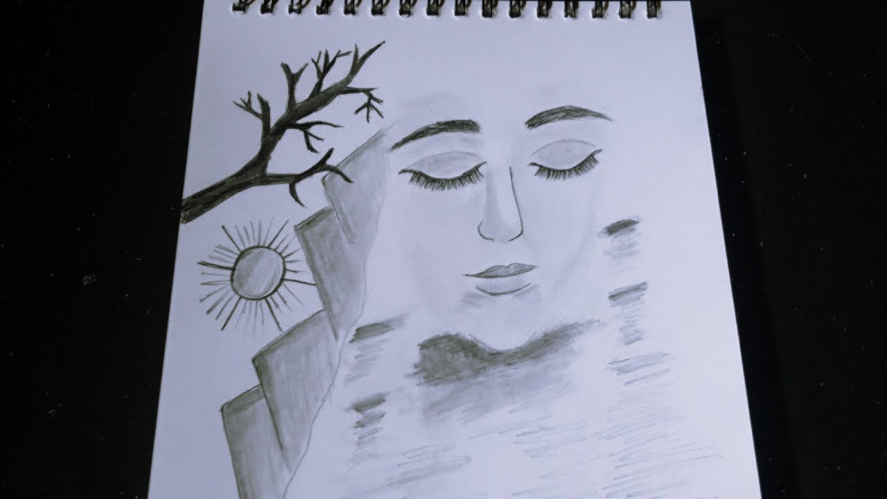 Rising sun drawing easy || How to draw rising sun easy || Nature ...