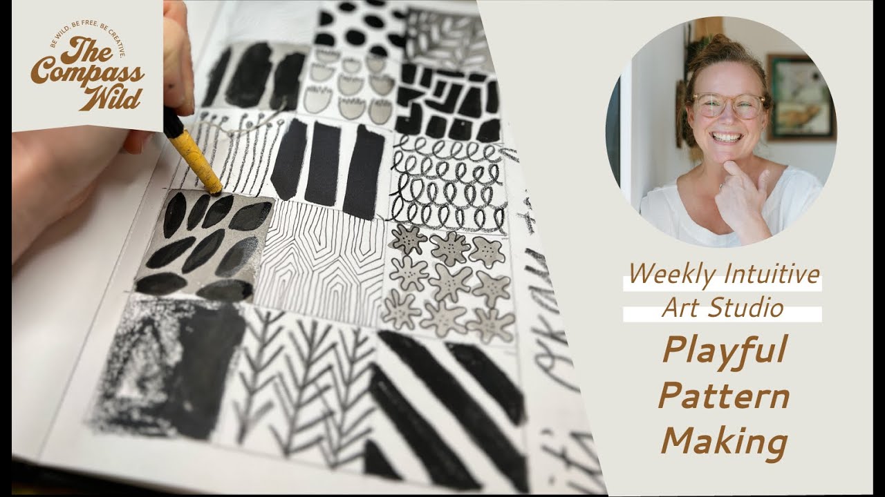 Therapeutic Art Activity - Monochromatic Playful Pattern Making - YouTube