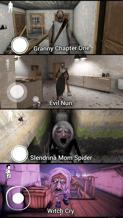 Jumpscare Battle | Granny Vs Evil Nun Vs Granny In Slendrina's Mom Spider Vs Witch Cry #shorts ...
