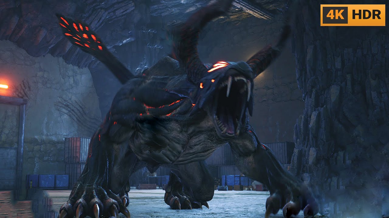 Behemoth Boss Fight [4K60 HDR] | Final Fantasy 7: Remake Boss #15 - YouTube