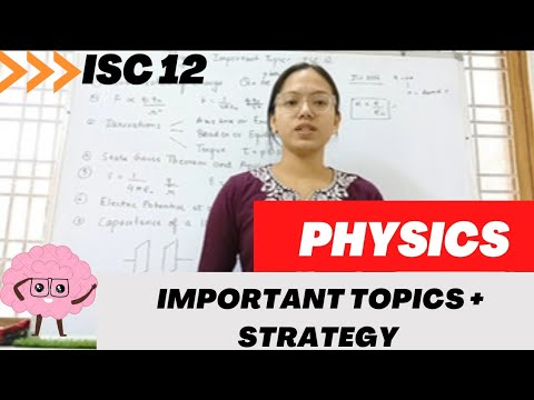 ISC 12 Physics Strategy Expected Topics | Board exams - YouTube